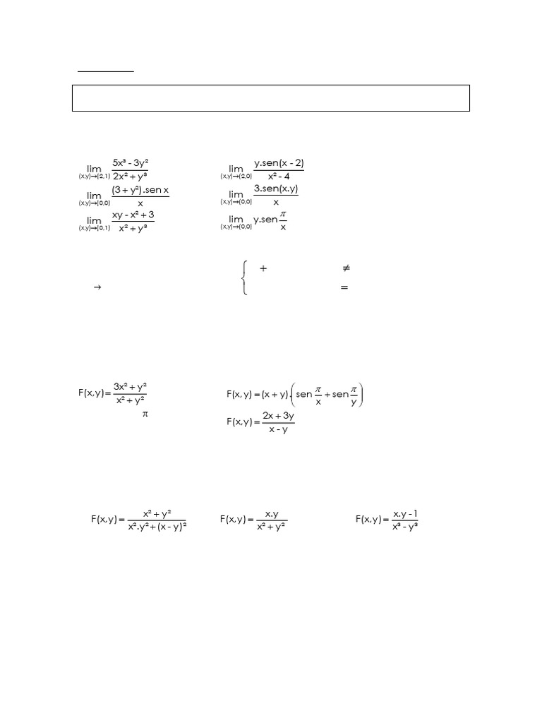 Guia T P Parte 2 - Lim y Continuidad | PDF | Matemáticas