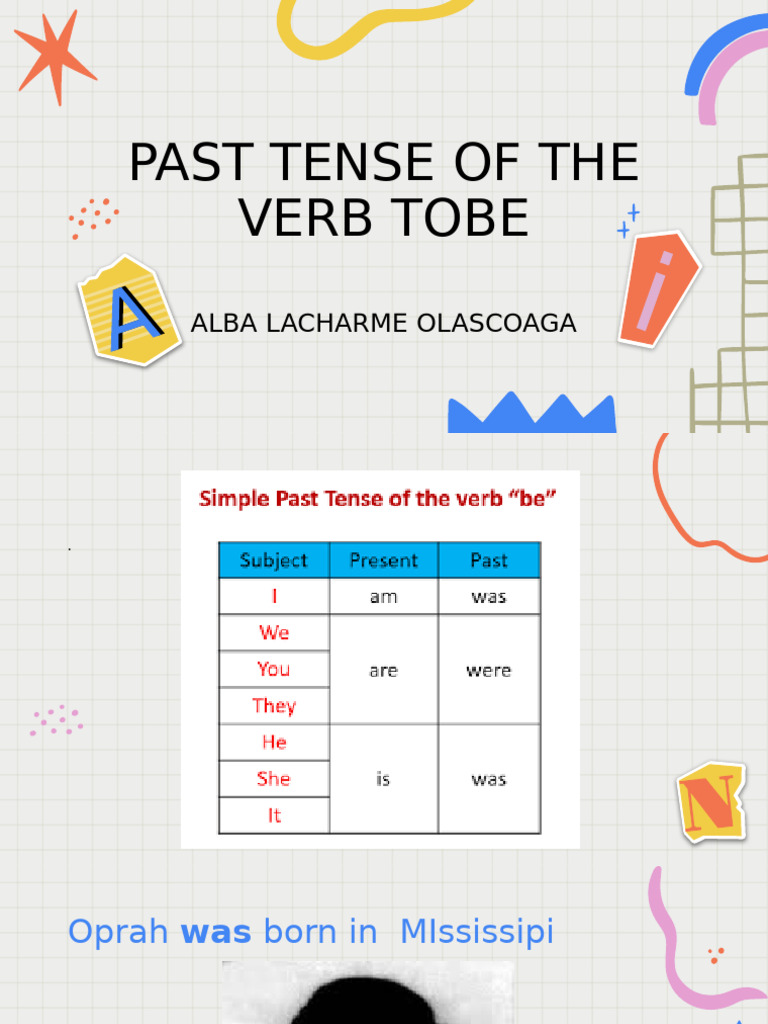 Past Tense of The Verb To Be | PDF
