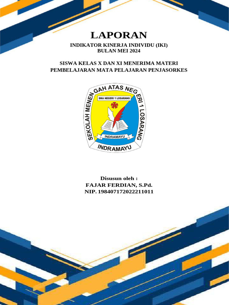 Laporan Iki April 2024siswa Kelas X Dan Xi Menerima Materi Pembelajaran ...