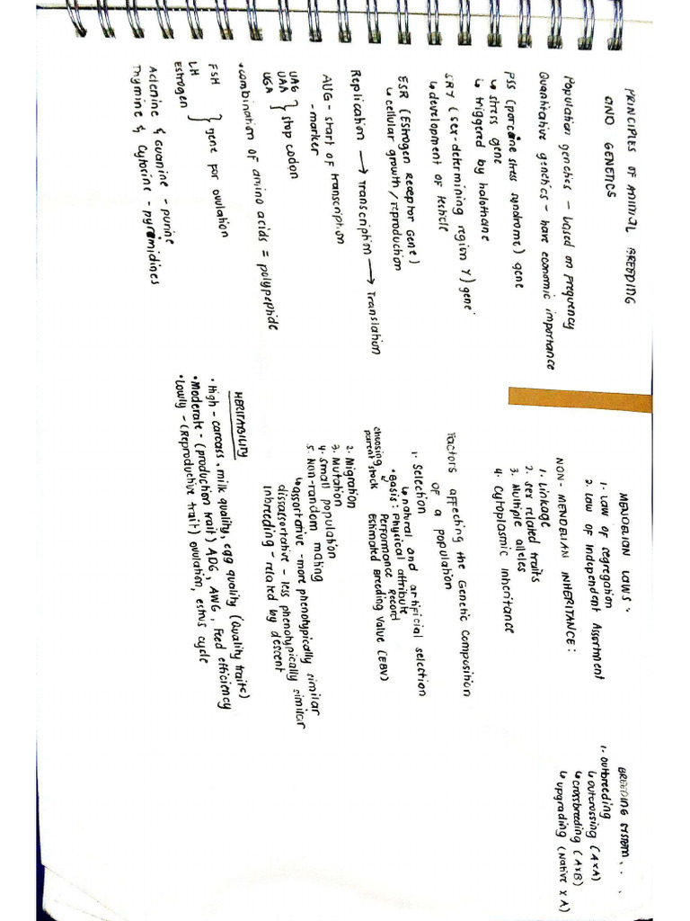 Animal Science Notes | PDF