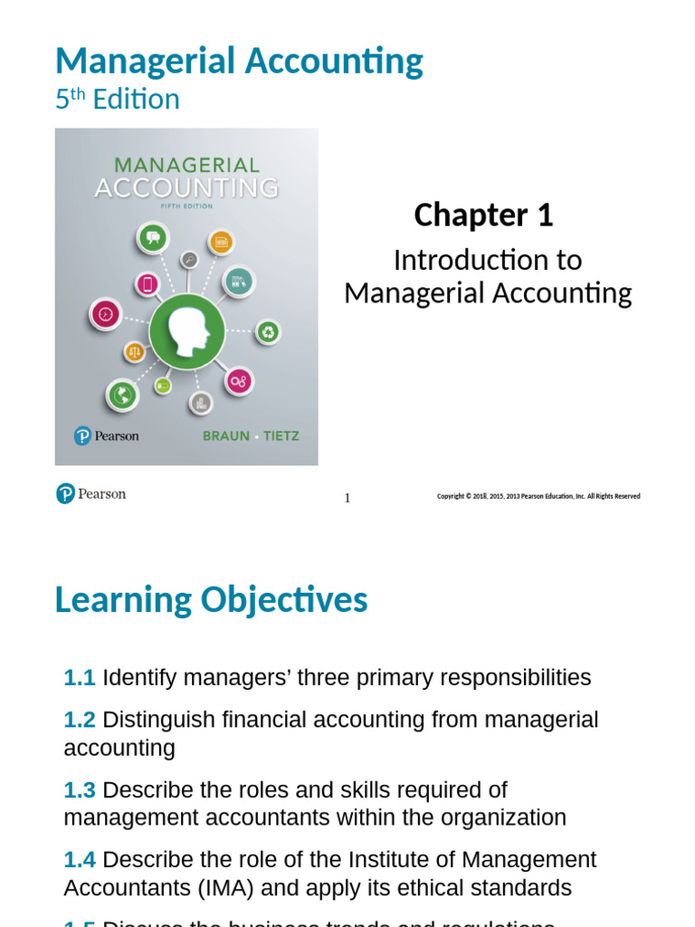Chapter 1 - Introduction To Managerial Accounting Power Point | PDF ...