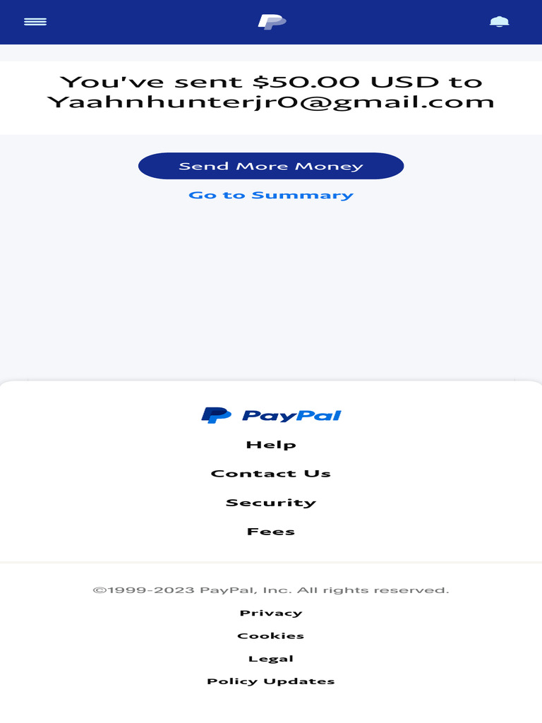 PayPal Send Money Success | PDF