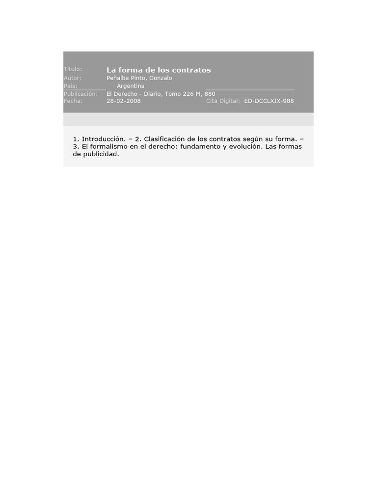 Clasificación de Contratos por Forma | PDF | Propiedad | Ley común