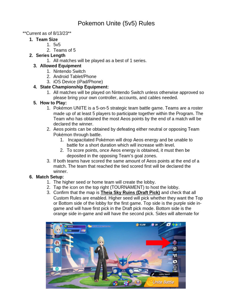 Pokemon Unite (5v5) | PDF
