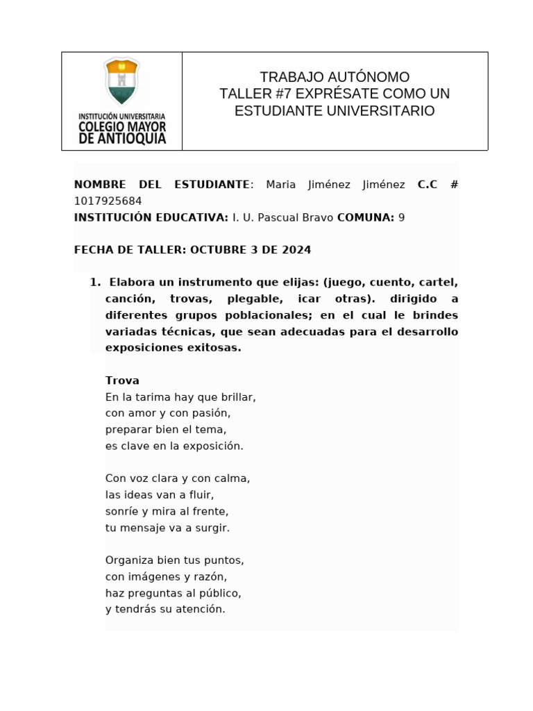 6.exprésate Como Un Estudiante Universitario | PDF