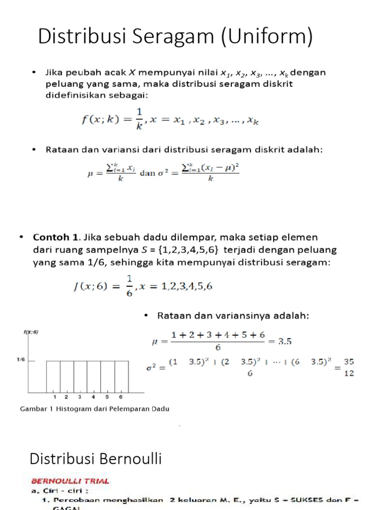 Peluang Distribusi Diskrit | PDF