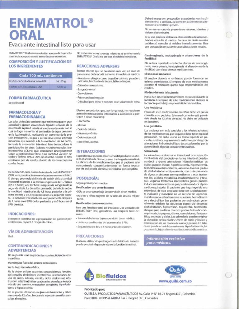 PDF Enematrol Oral | PDF