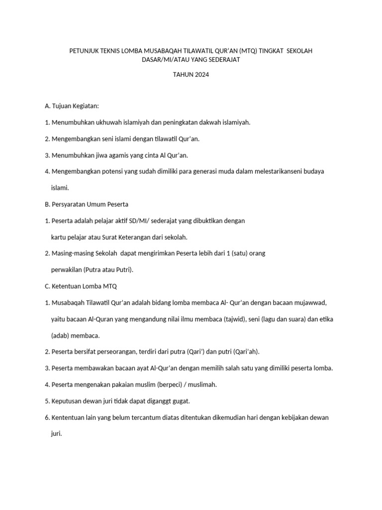 Juklak Dan Juknis | PDF