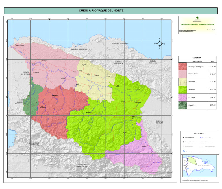 Mapa de la Cuenca del Yaque del Norte | PDF