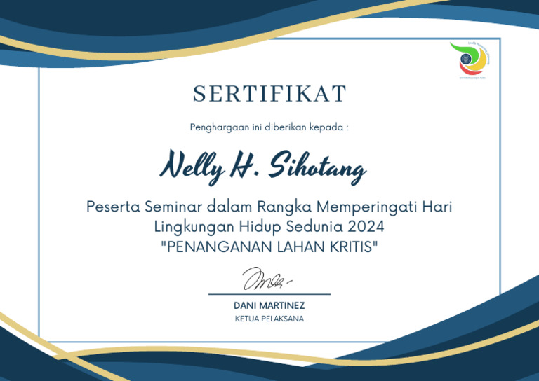 Putih Biru Sertifikat Piagam Penghargaan - 20241027 - 195521 - 0000 | PDF