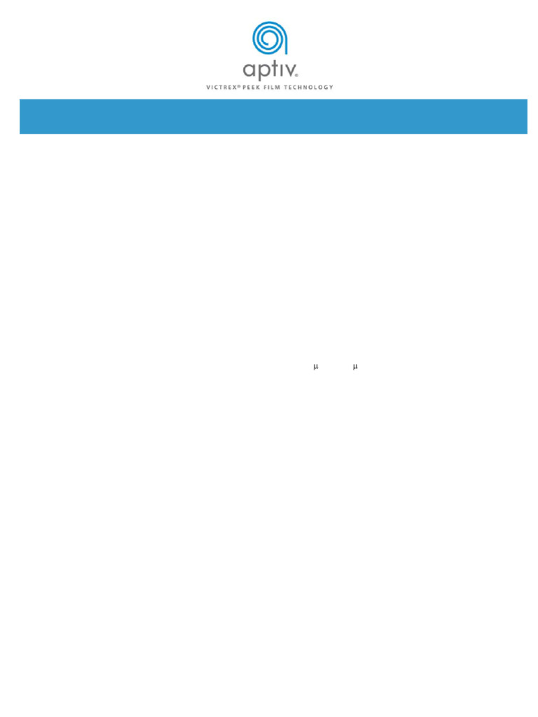 Victrex - APTIV Thermoforming Guide - SHORTAPR12 | PDF ...