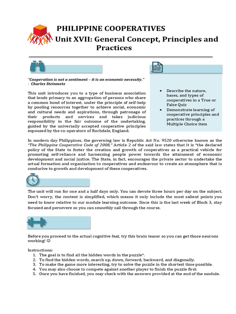 Philippine Cooperatives | PDF | Cooperative | Economies