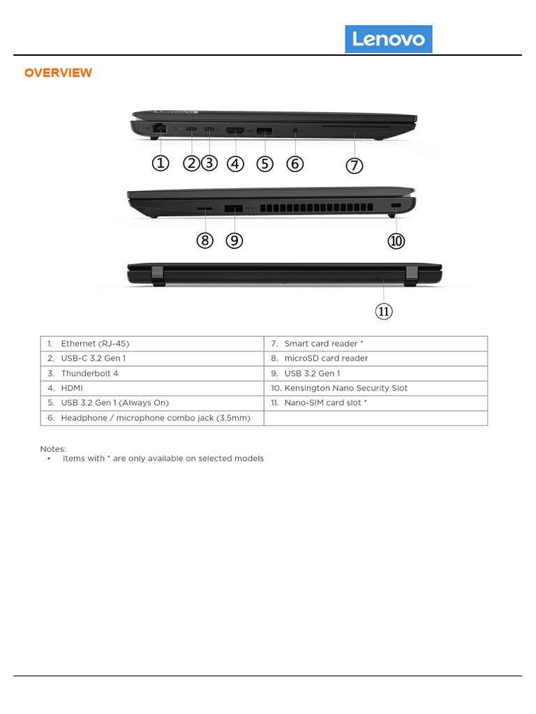 8 ThinkPad - L15 - Gen - 3 - Intel - Spec Laptop | PDF | Usb | Computer ...
