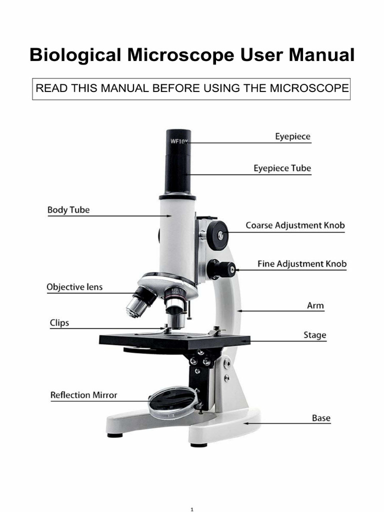 Manual de Microscopio Jhoan | PDF