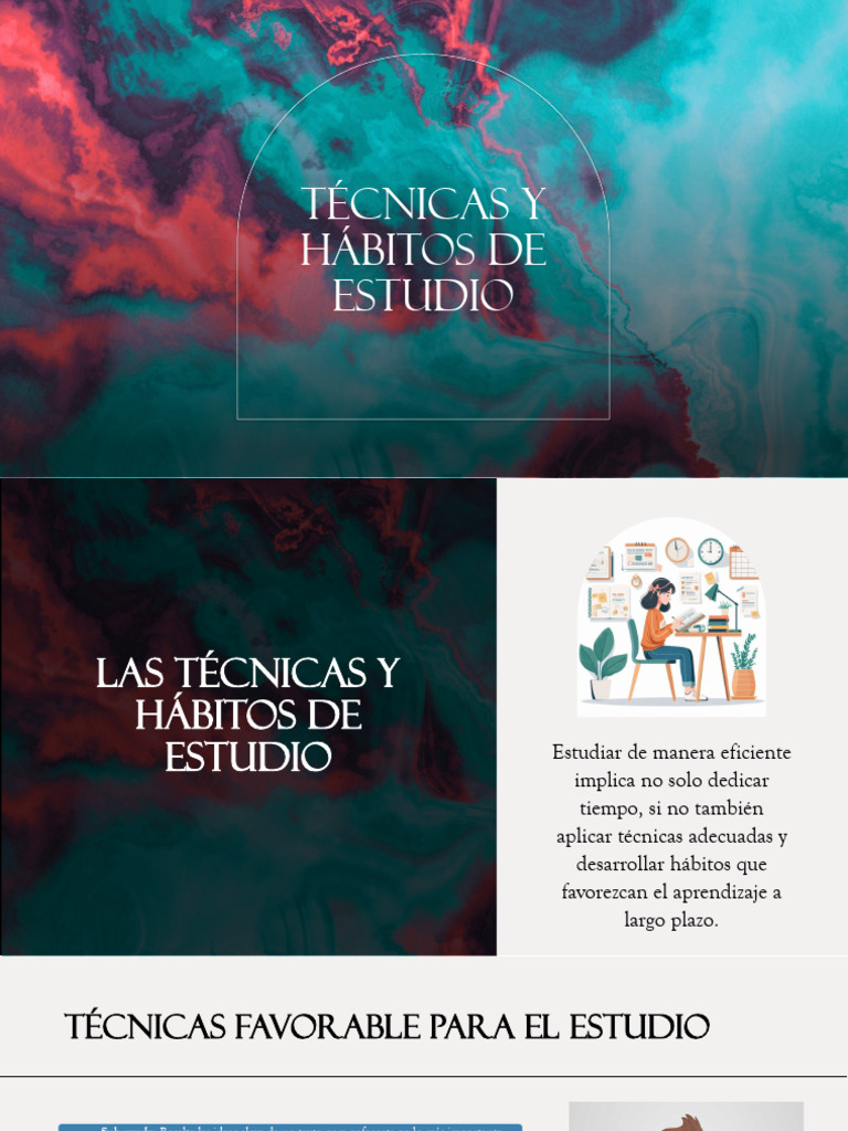 Técnicas y Hábitos de Estudio | PDF | Aprendizaje | Memoria