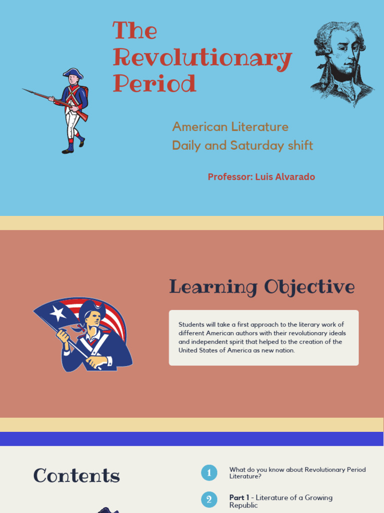 Revolutionary American Literature | PDF | Thomas Paine | Common Sense