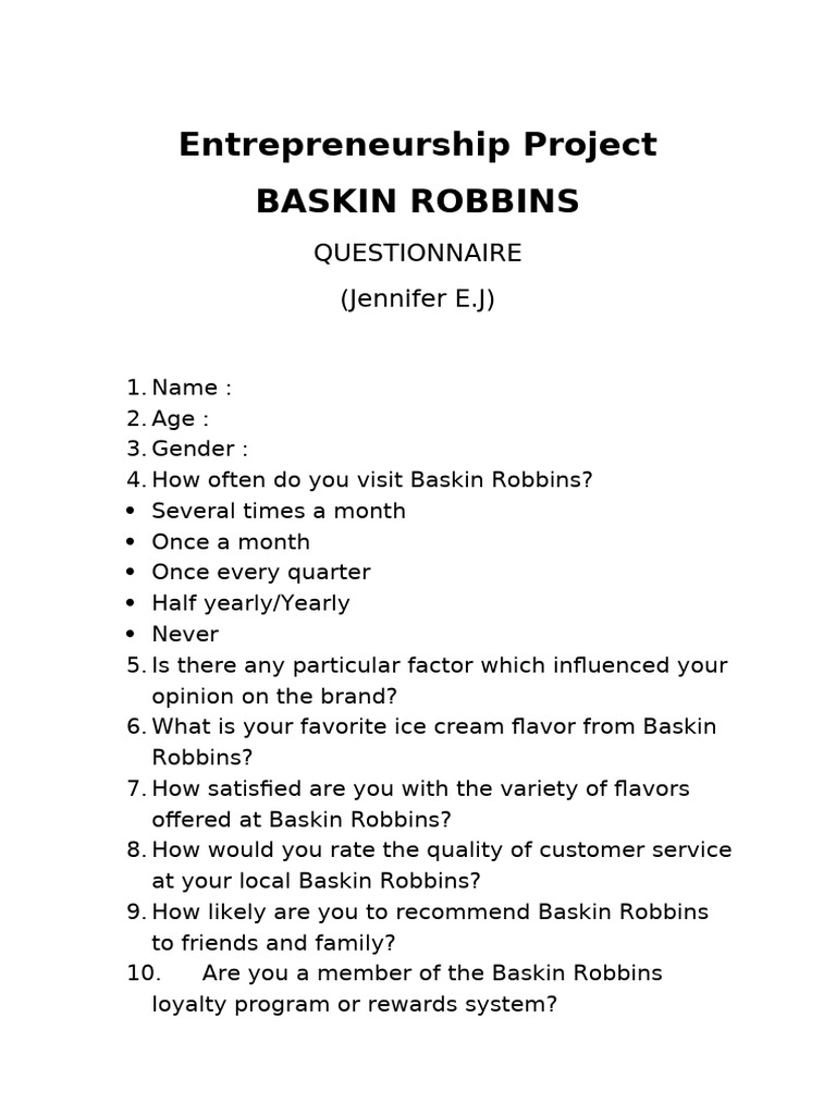 Entrepreneurship Project Grade 12 | PDF