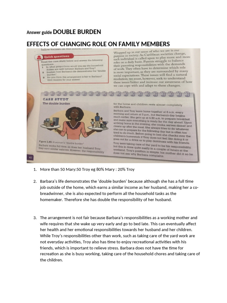 Answer Guide DOUBLE BURDEN | PDF | Wellness | Lifestyle