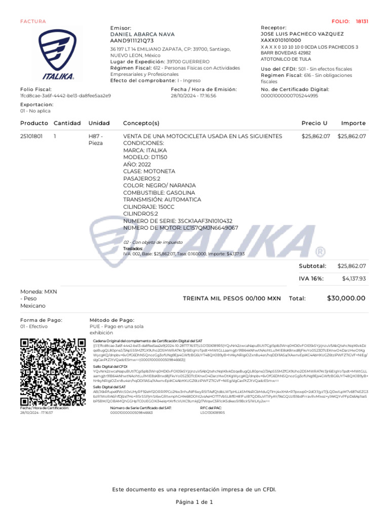 Refa DT150 | PDF | Vehículos | Vehículos terrestres