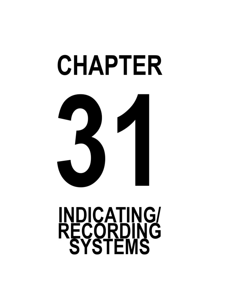 Chapter 31 - INDICATING and RECORDING SYSTEMS | PDF | Vehicle ...