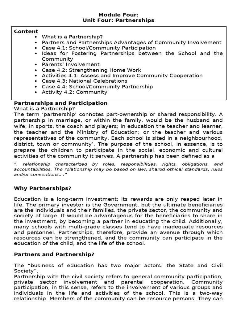 SBC Teaching Multi Grade Class Module 4 | PDF | Teachers | Partnership
