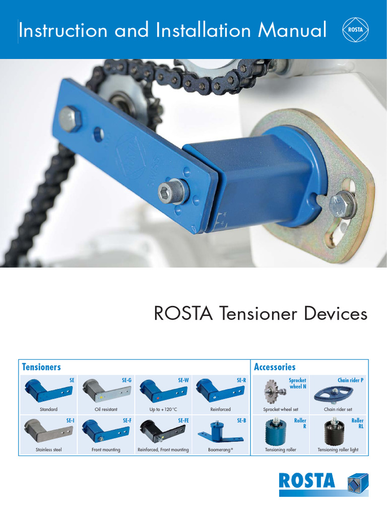 Instruction Installation Manual Tensioner en | PDF | Belt (Mechanical ...