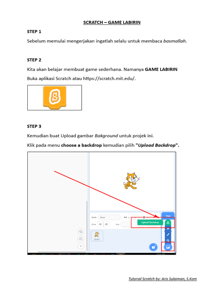 Panduan Membuat Game Labirin | PDF