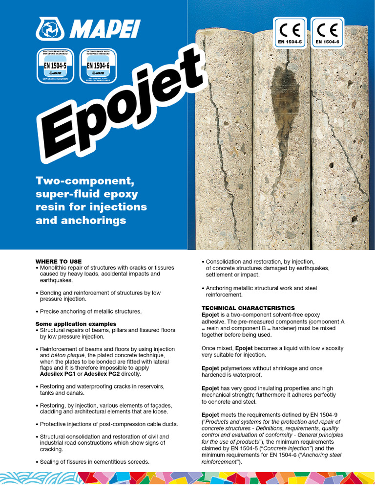 Mapei Epojet | PDF | Concrete | Epoxy