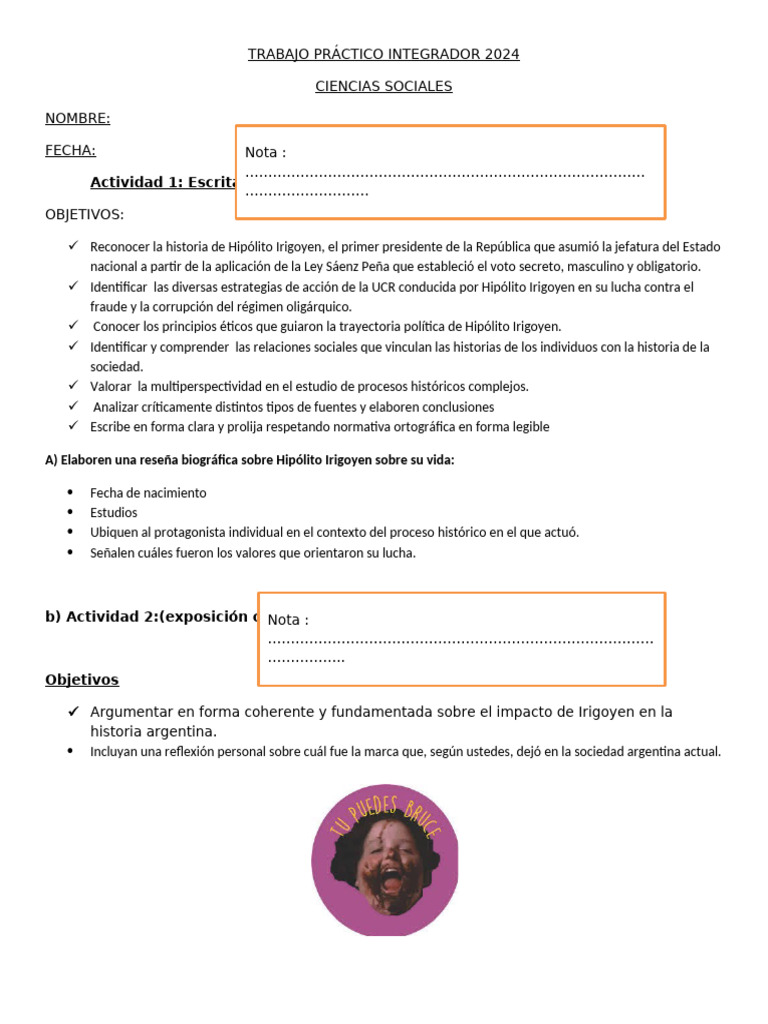 Trabajo Práctico Integrador 2024 | PDF