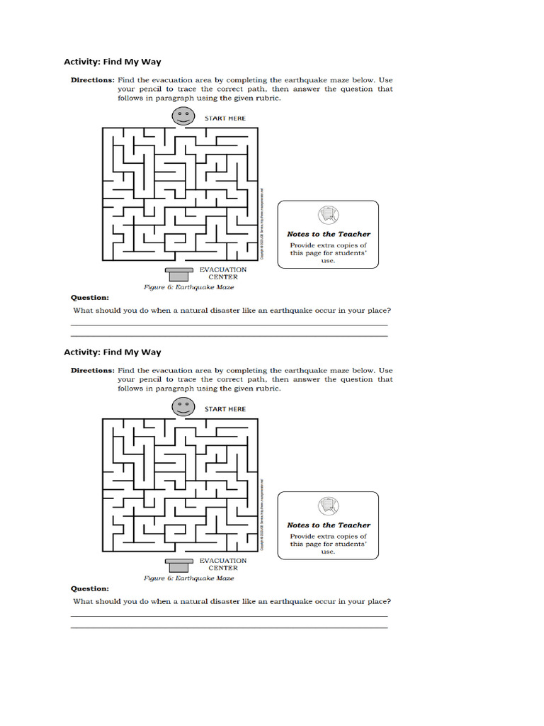 Activity-Find My Way | PDF