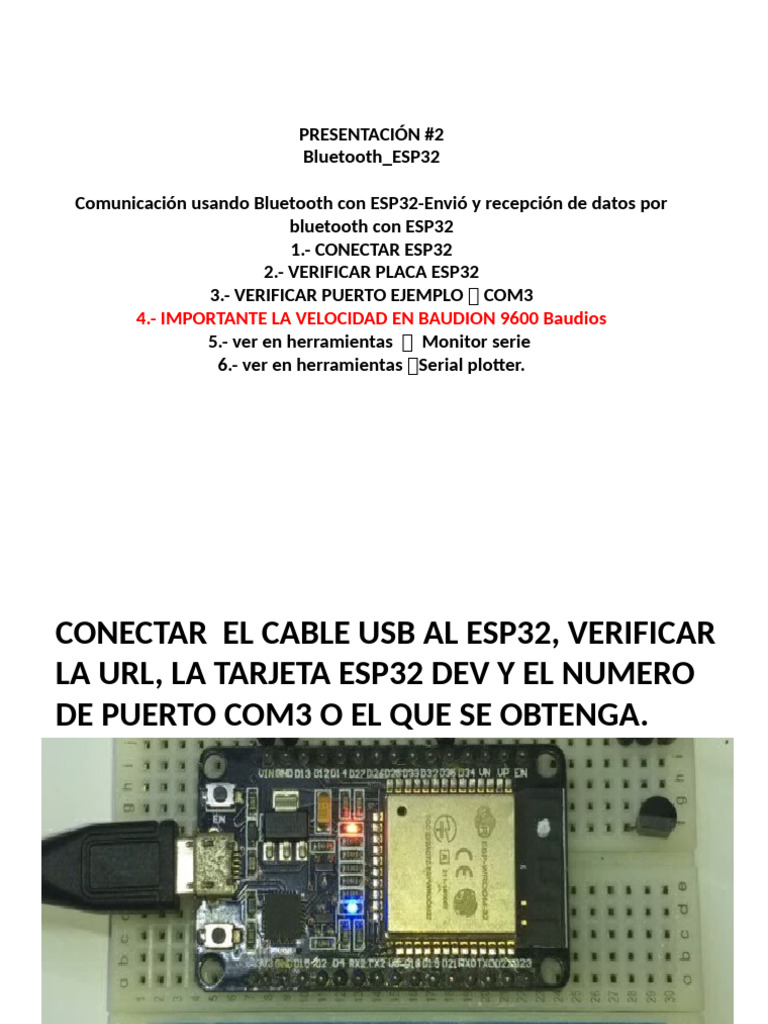 PRESENTACION #3 - Bluetooth - ESP32 | PDF | Computadoras