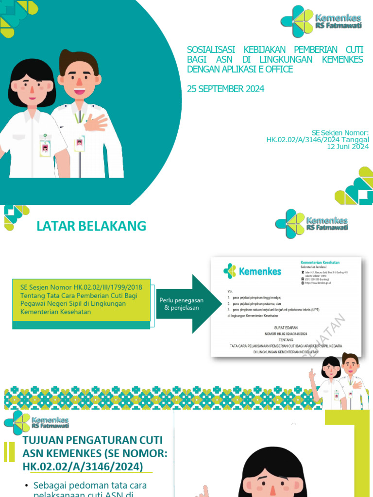 Panduan Cuti ASN Kemenkes 2024 | PDF