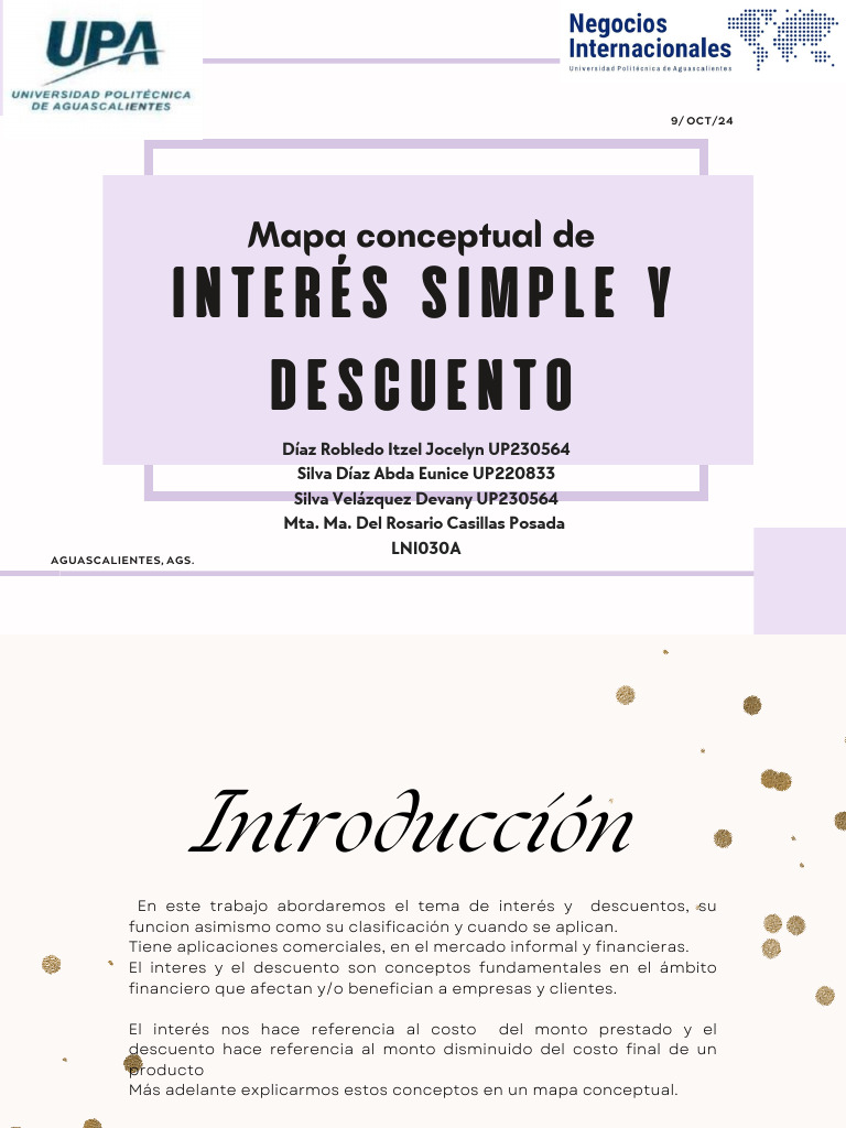Mapa Conceptual Interes Simple | PDF | Interés | Sector privado