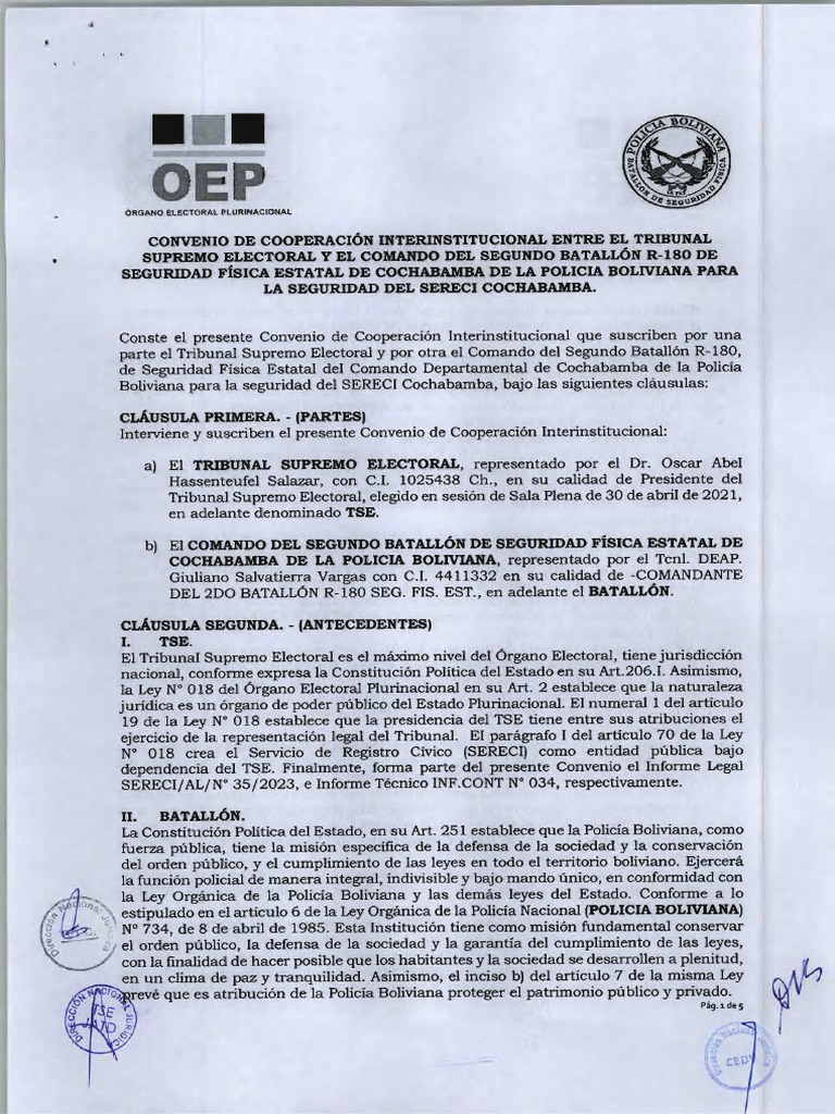 Conv Tse Seg Fisica Policia Cbba 2023 | PDF