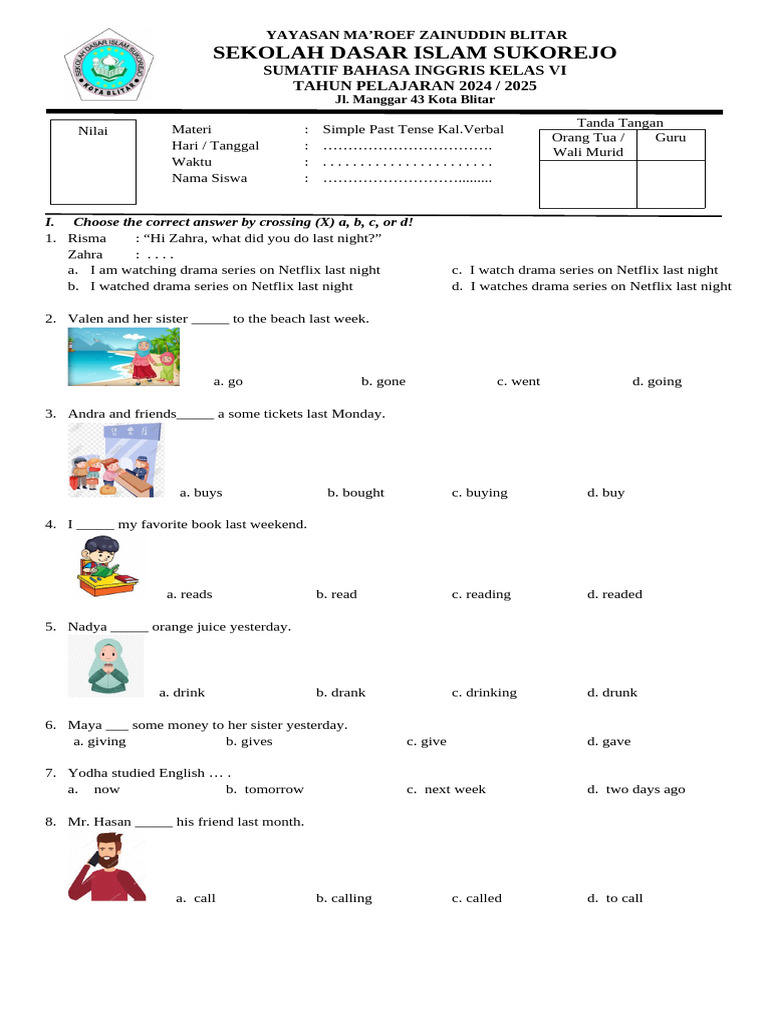 Sumatif Bhs Inggris | PDF