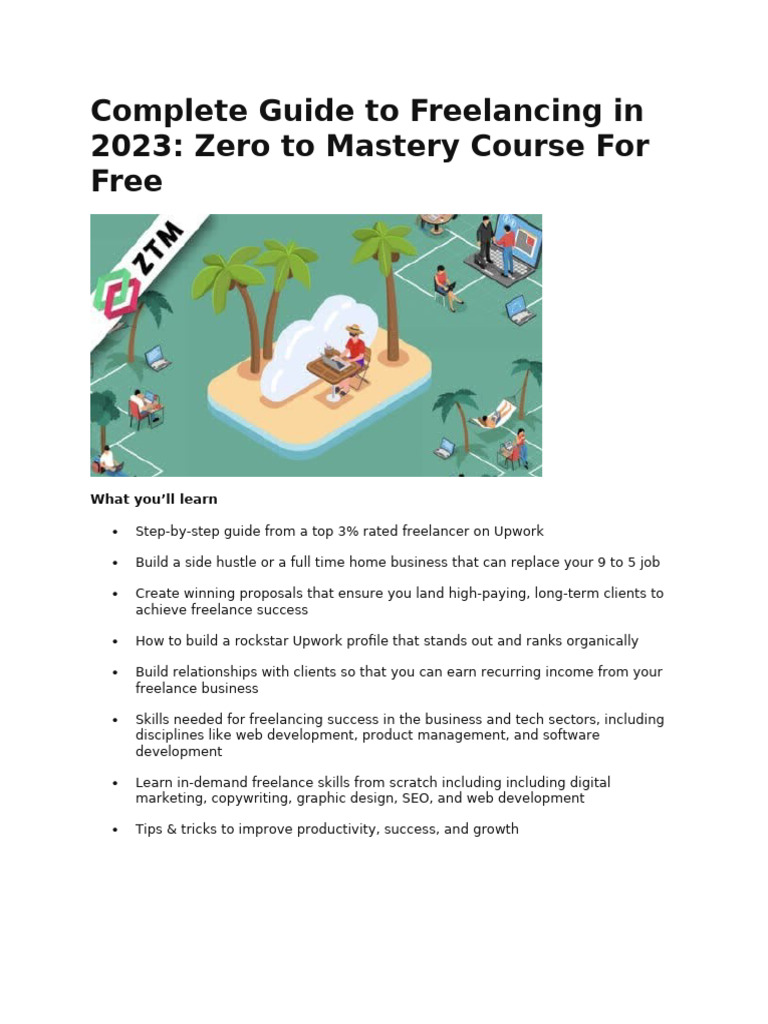 Freelancing Mastery Course 2023 | PDF