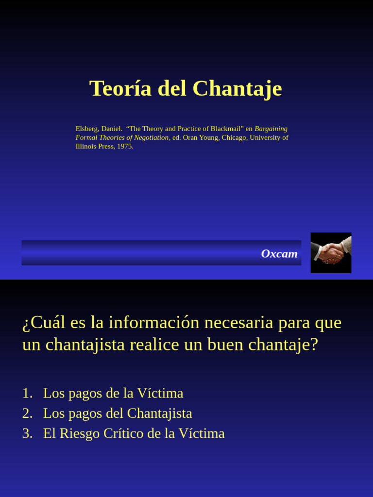 #10 El Chantaje | PDF