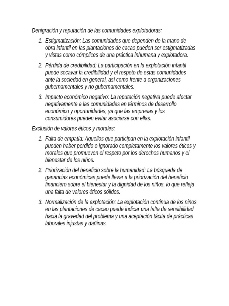Denigración y Reputación de Las Comunidades Explotadoras | PDF
