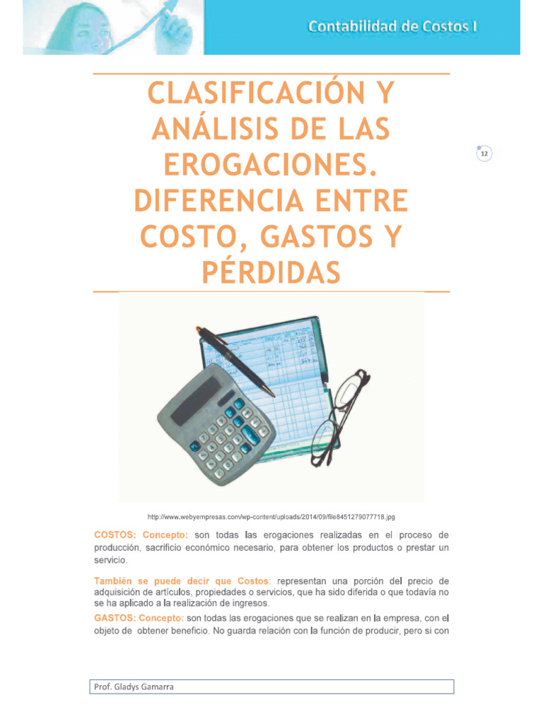Costos, Gastos y Perdias | PDF