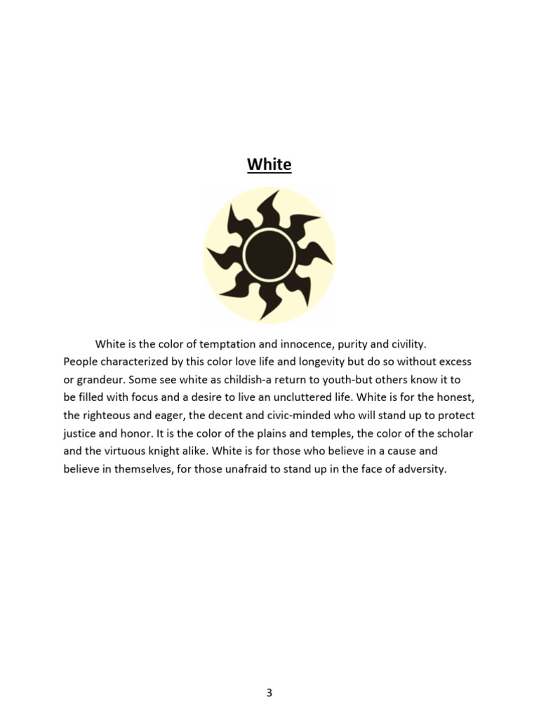 Color Descriptions (The Colors of Magic) | PDF