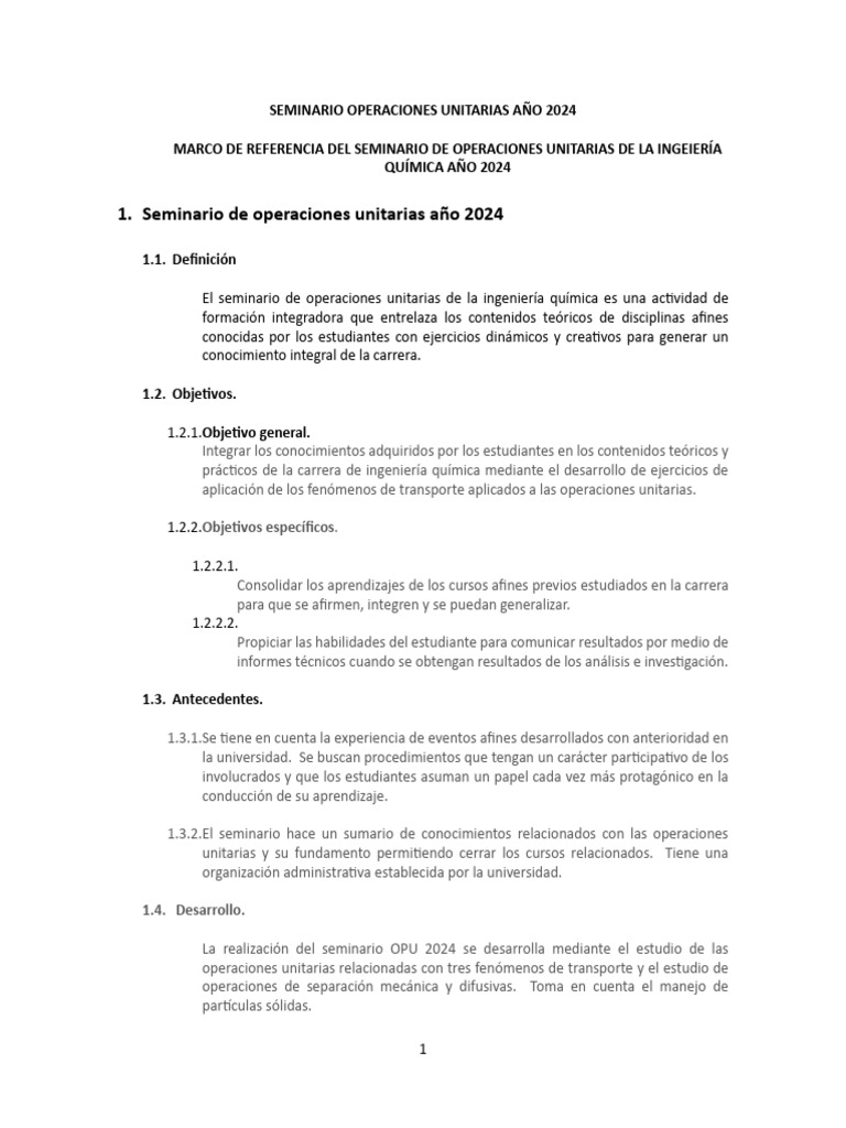 2024 Seminario OPU Programa DEF | PDF | Absorción (Química) | Ejercicio