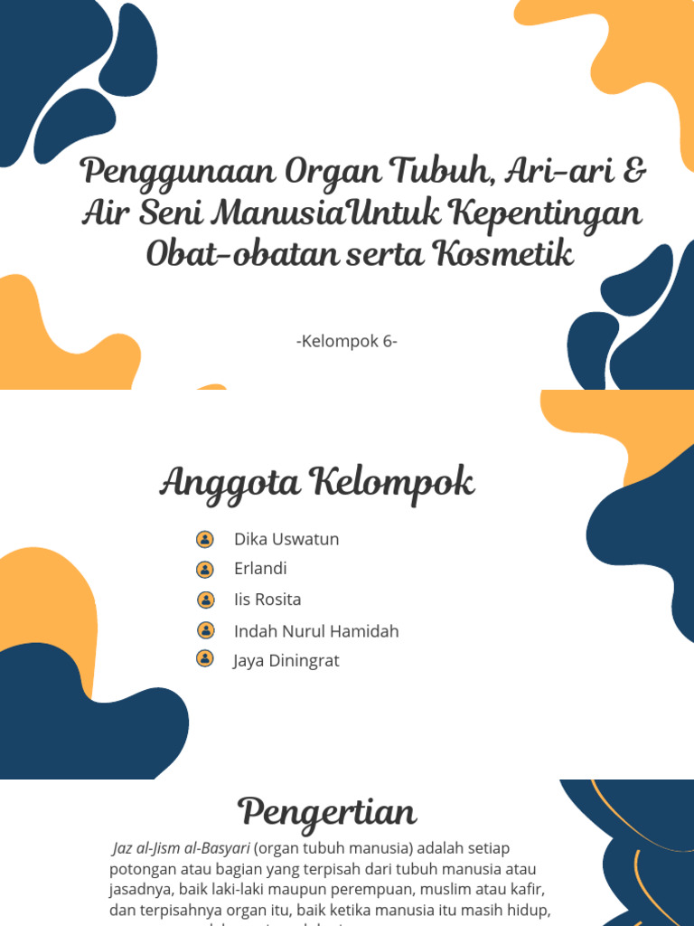 Hukum Penggunaan Organ dan Air Seni dalam Islam | PDF | Pengembangan ...