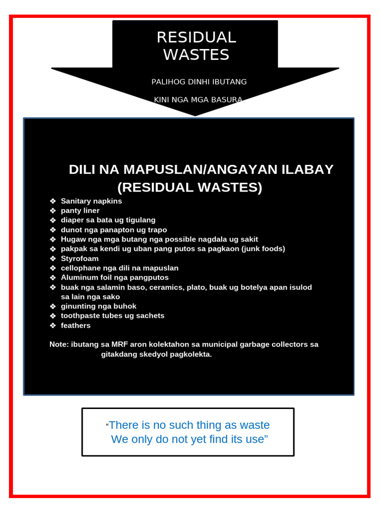 For Tarpaulin Basurahan | PDF