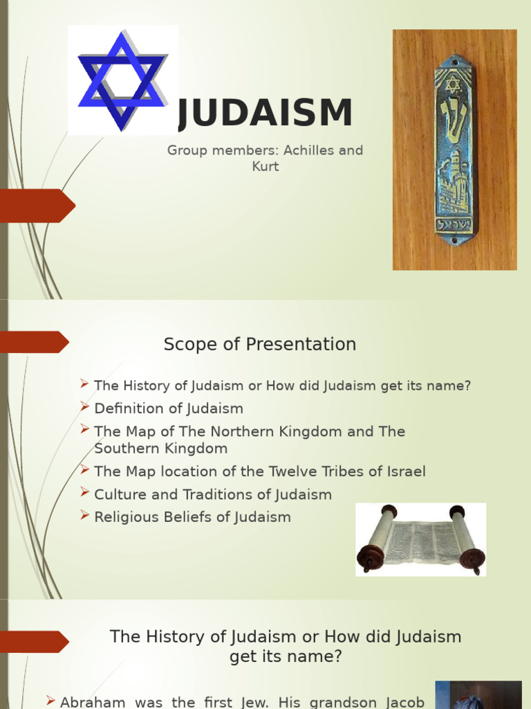 JUDAISM Presentation | PDF | Hebrew Bible | Kingdom Of Judah