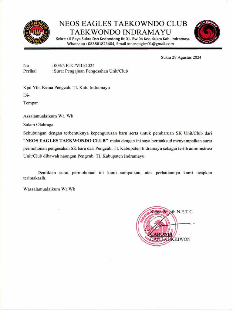 Pengajuan SK Unit | PDF