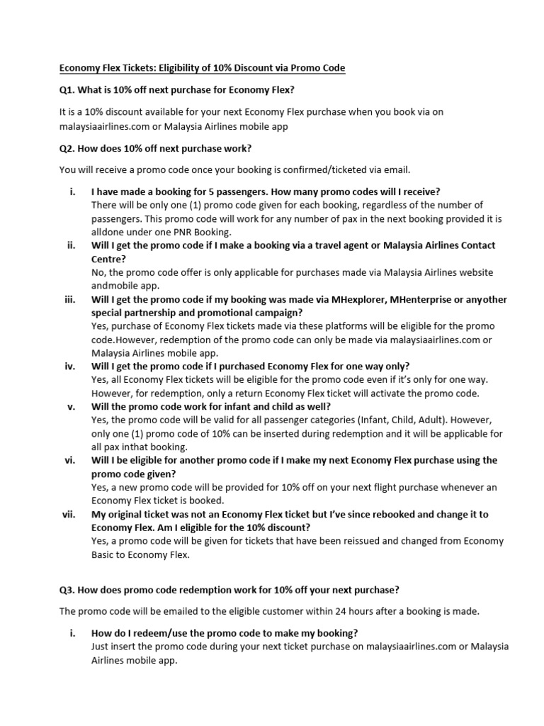 Faq Flex Business Suite 10% Next Purchase Discount en | PDF | Transport ...