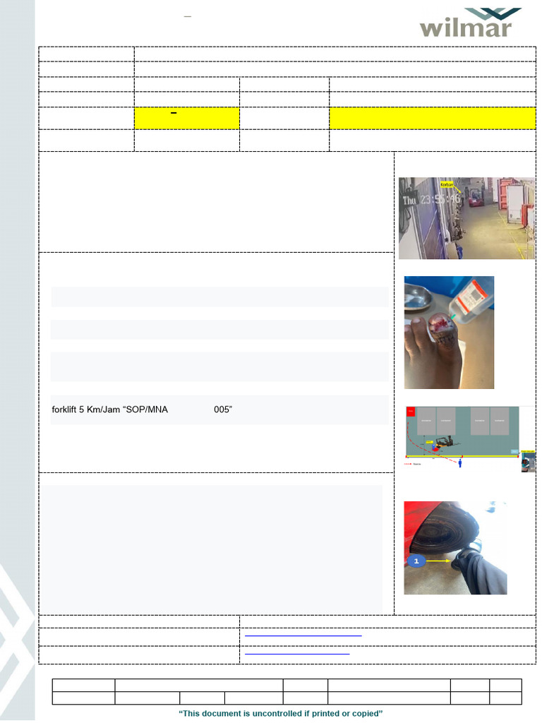 (050924) MNA EHS ALERT TERTABRAK FORKLIFT - ID - Forklift | PDF