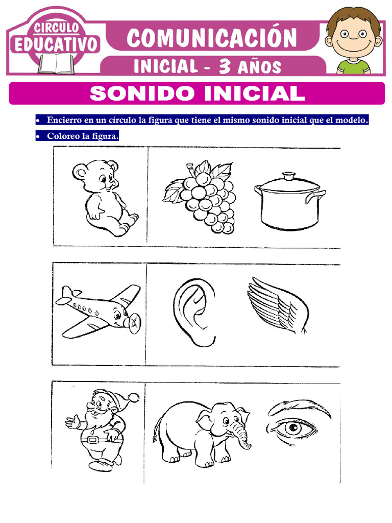 Sonido Final para Ninos de Tres Anos | PDF