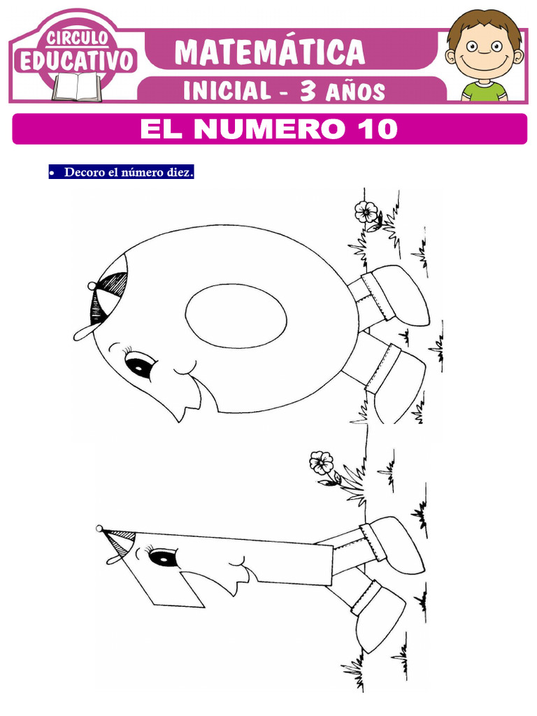 El Numero 10 para Ninos de Tres Anos | PDF