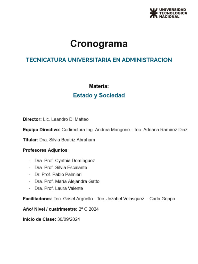 Cronograma - EYS - 2C 2024 | PDF